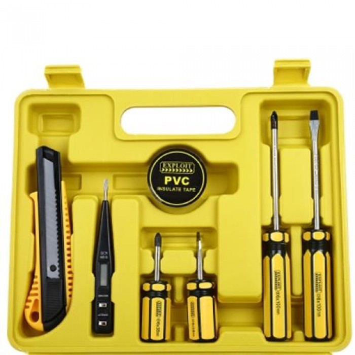 EXPLOIT 12PCS REPAIR HOUSEHOLD HARDWARE TOOLS (YELLOW AND BLACK)